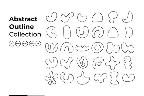 Abstract Outline Shape Collection Graphic By Role Graphic · Creative Fabrica