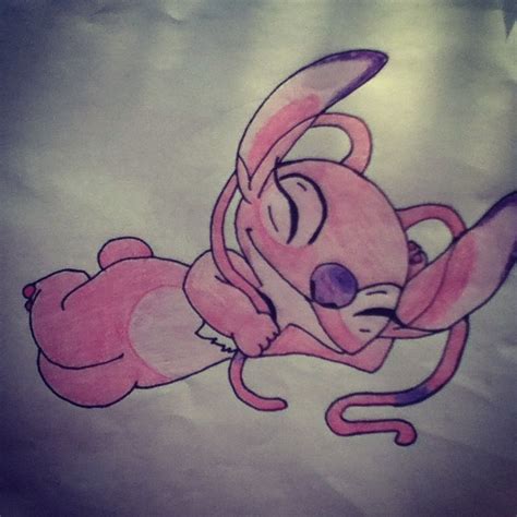 A Drawing I Drew Of Angel From Lilo And Stitch Stitch Drawing Angel