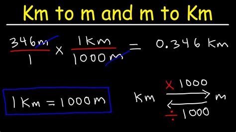 How To Convert From Kilometers To Meters And Meters To Kilometers Km