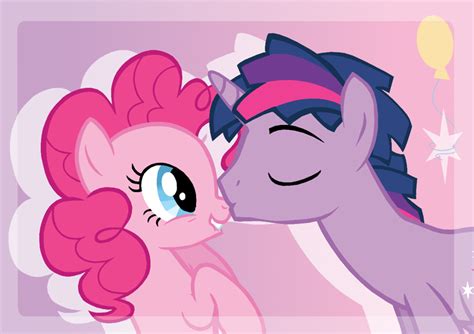 Pinkie Pie X Twilight Sparkle Kissing