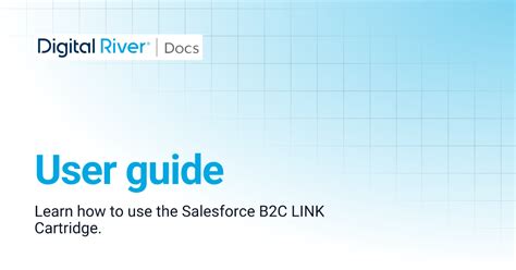 User Guide Salesforce B2c Link Cartridge
