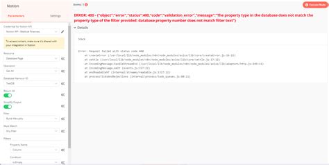 Need Help Troubleshooting An Issue With Notion Node Questions N8n