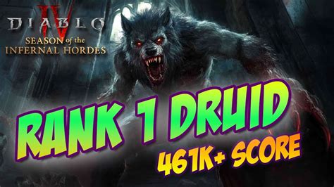 Rank 1 Druid Gauntlet Season 5 Week 4 Diablo 4 Youtube