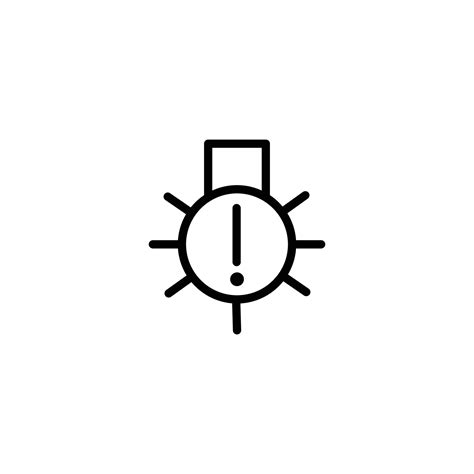 Car Light Problem Indicator Icon Design Vector 22586906 Vector Art At
