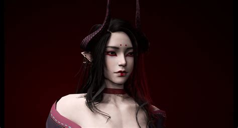 3d Model Yokai Game Ready Vr Ar Low Poly Rigged Cgtrader