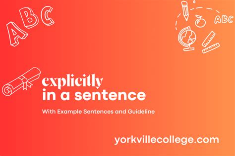 How To Use Explicitly In A Sentence Easy Examples