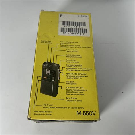 Sony Microcassette Voice Recorder Model M 550v Rare Audio Dictaphone
