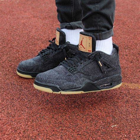 Levis X Jordan 4 Retro Black Denim Duyet Fashion