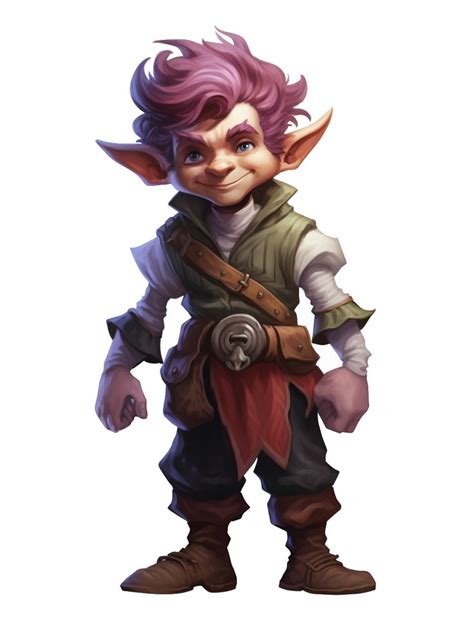Gnome Portrait Dandd Pathfinder Rpg Dnd 35 5e D20 Fantasy Gnome In