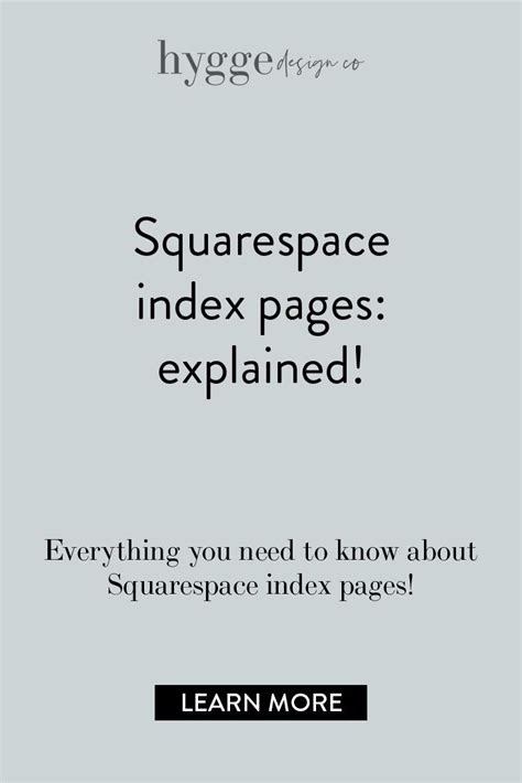 Squarespace Index Pages Explained Artofit