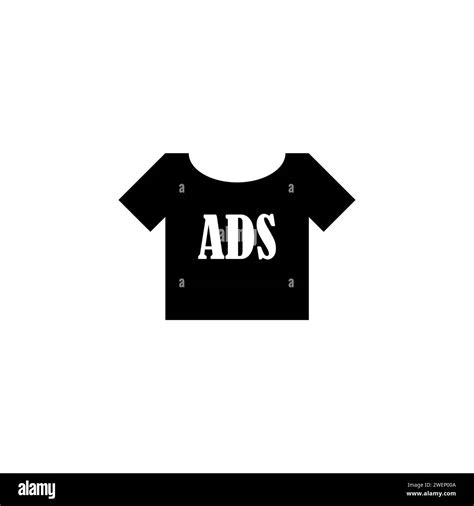 Advertising T Shirt Flat Vector Icon Simple Solid Symbol Isolated On