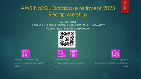 Aws Nosql Database Reinvent 2023 Recap Meetup Wed Jan 31 2024 200