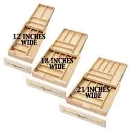 Rev A Shelf 4WTCD 495FLSC 2 Tier Wood Cutlery Drawer 19 5 W W Soft