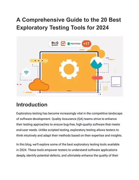 Ppt A Comprehensive Guide To The 20 Best Exploratory Testing Tools For 2024 Powerpoint