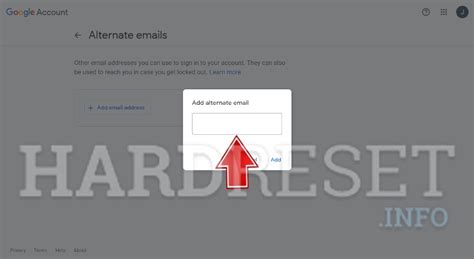 How To Add Alternate Email Address To Google Account HardReset Info