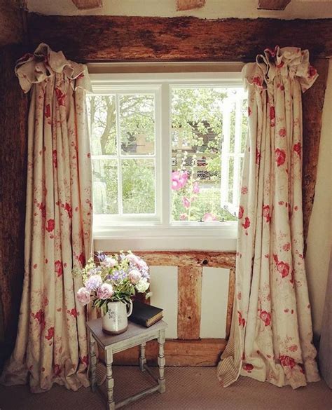 Waverly Norfolk Rose Curtains Z Cottage Curtains Country Cottage