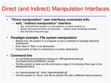 ppt direct manipulation powerpoint presentation free download id 4506562