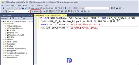 Find Scf Properties For Sccm Dp Using Sql Query