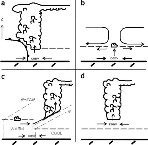 Schematic Of Subcloud Horizontal Mass Convergence Conv As It Relates
