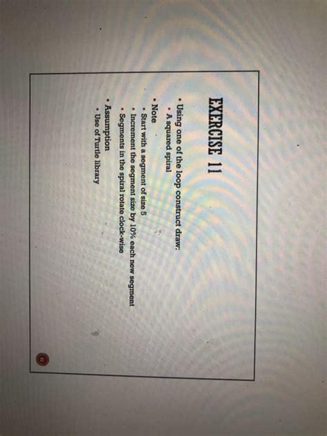 Solved Exercise 11 Using One Of The Loop Construct Draw •