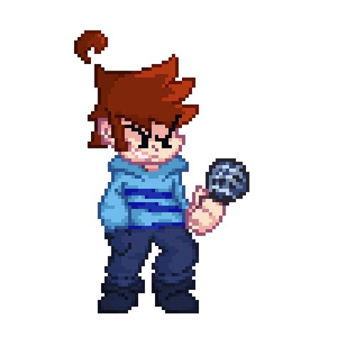 Pixilart Blu Fnf Sprite Remake By Blueboxdude
