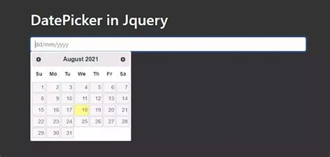 How To Create Datepicker Jquery Ui