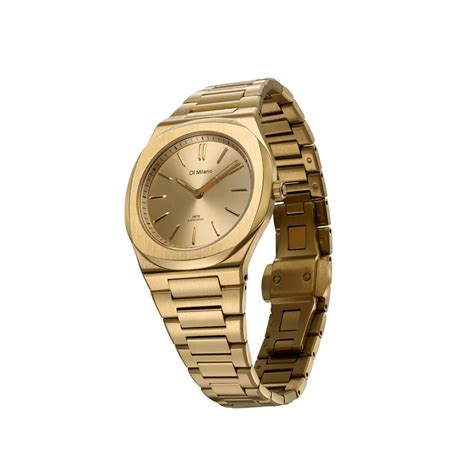Ρολόι D1 Milano Ultra Thin Gold Mellow D1 Uhbl02 Με Χρυσό Μπρασελέ