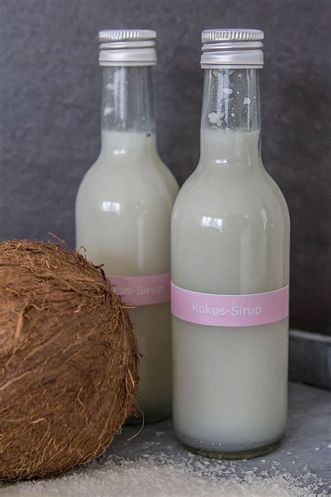 Cremiges Kokossirup Sirup Kokos Getränke Alkoholfrei