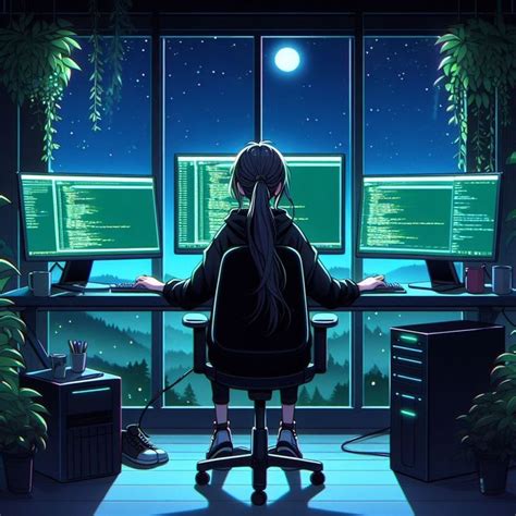 Programmer Girl Wallpaper