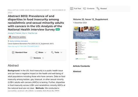 Pdf Abstract B012 Prevalence Of And Disparities In Food Insecurity