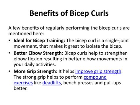 Ppt Dumbbell Bicep Curls Benefits Mistakes Powerpoint Presentation Free Download Id 11698132