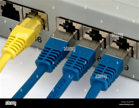 Pc Computers Computer Plug Data Interchange Data Network Cable Current Stock Photo Alamy