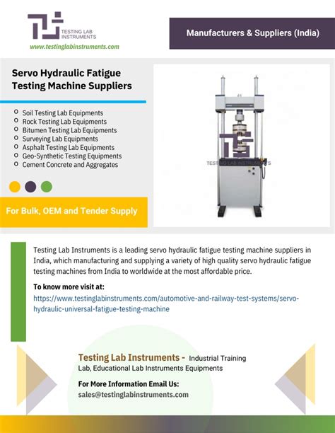 Ppt Servo Hydraulic Fatigue Testing Machine Suppliers Powerpoint Presentation Id13788853