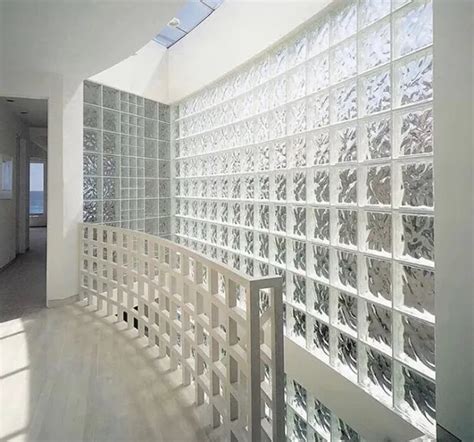 Corner Block Glass Block Partition Wall Perforated Glass Brick Block
