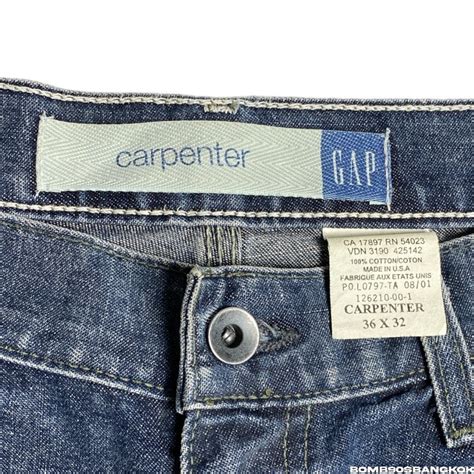 Vintage Gap Carpenter Jeans Y2k Skateboard Style Made In Usa 36x32