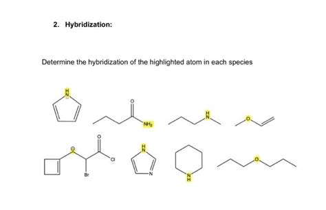 Solved Hybridization Determine The Hybridization Of T