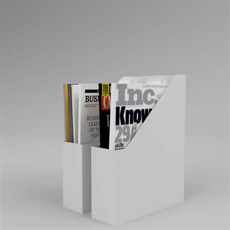 Fluns Magazine File Set Blender Cycles 3d Model Cgtrader