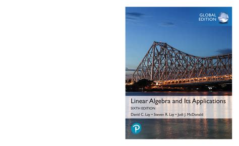 David Lay Steven Lay Judi Mc Donald Linear Algebra And Its Applications Global Edition Pearson