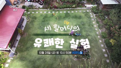 예고 ＜로컬 트리거＞ 1부 세 할머니의 유쾌한 실험 Kbs 방송 Zum Tv