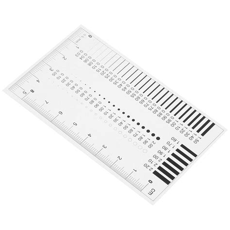Hemoton High Precision Sec Size Charts Measuring Film Line Width Measurement Ruler Diameter Flaw