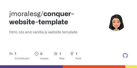 Github Jmoralesgconquer Website Template Html Css And Vanilla Js Website Template