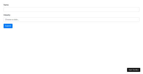 React Bootstrap Typeahead Form Validation Codesandbox
