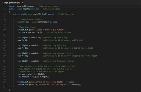 Write A Program To Input A Four Digit Number And Print The Sum Of First