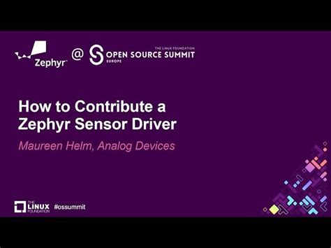 Free Video Contributing A Zephyr Sensor Driver Best Practices And