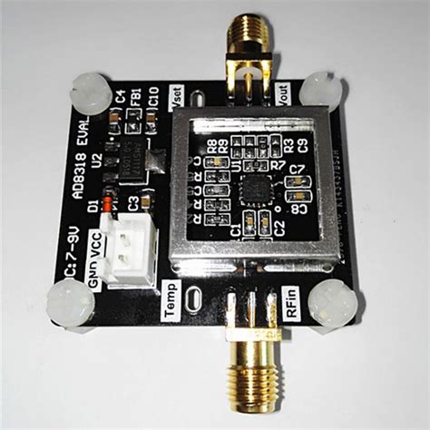 1 8GHz AD8318 Module RF Power Meter Logarithmic Detector 70dB Dynamic ALC AGC Control Free