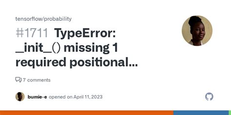 Typeerror Init Missing 1 Required Positional Argument Distribution · Issue 1711