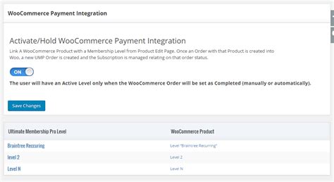 Woocommerce Payment Integration Ultimate Membership Pro