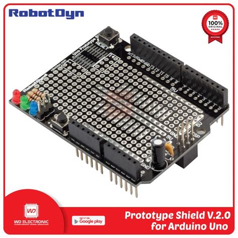 Jual Robotdyn Prototype Shield V20 Arduino Uno Proto Board Uno