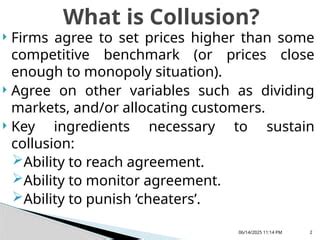 3 Oligopoly And Collusionpptx Micro Economics Pptx