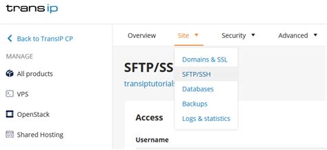 Upload Or Download A Website Via Sftp Transip